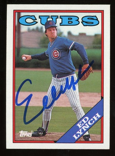 1988 Topps ED LYNCH Signed Card autograph AUTO METS CUBS | eBay