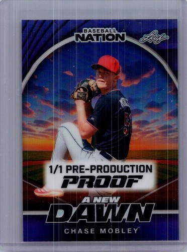Chase Mobley 2025 Leaf Baseball Nation 1/1 Pre Production Proof | eBay