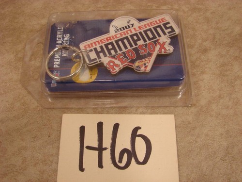 H60 VINTAGE ACRYLIC 2007 AMERICAN LEAGUE CHAMPIONS RED SOX KEY RING ...