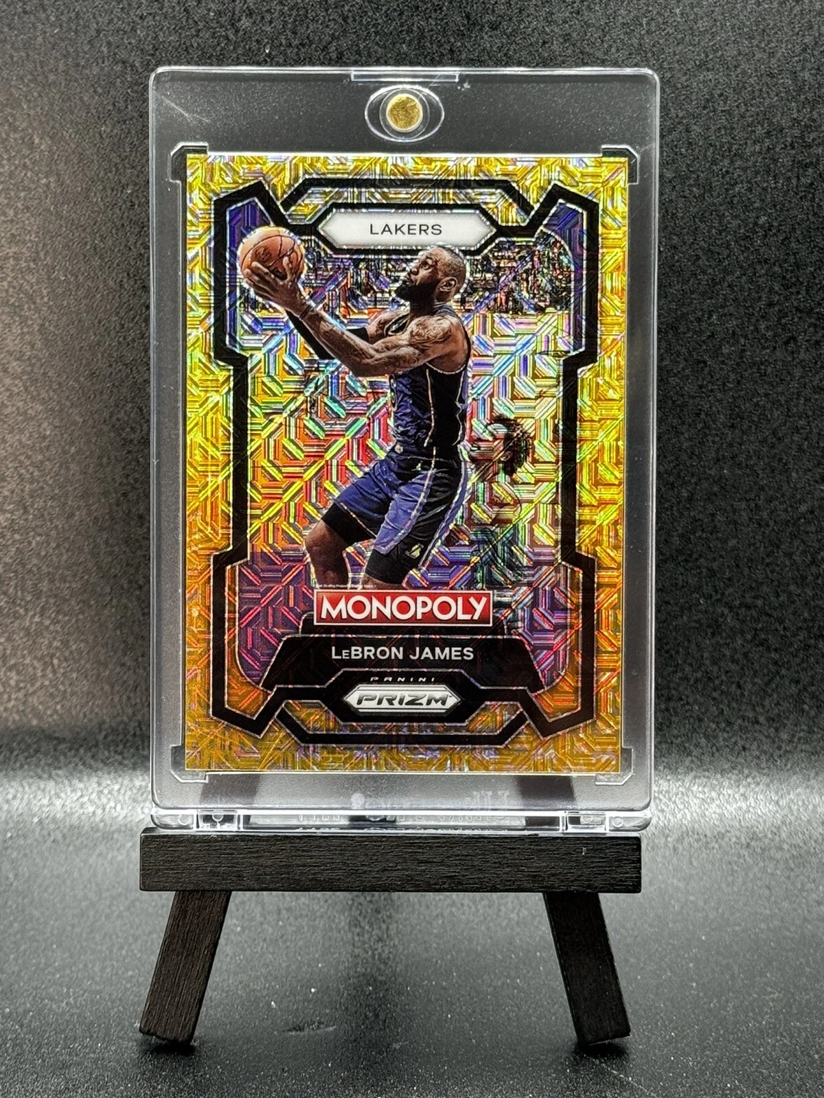 LeBron James 2023 Prizm Monopoly #40 Gold Millionaire Shimmer /500 ...