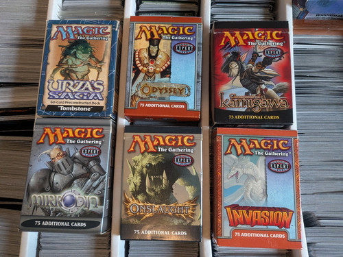 Lot of 4 Magic The Gathering Empty Tournament Pack & Theme Deck Boxes ...
