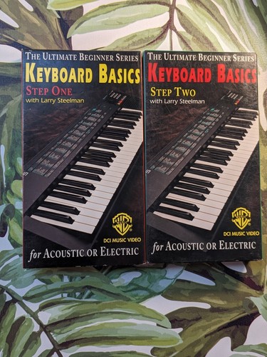 Learn Piano VHS Tapes Set of 2- Keyboard Basics 1 & 2 - Larry Steelman ...