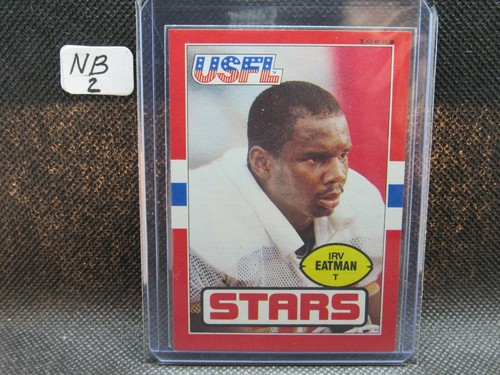 1985 IRV EATMAN TOPPS USFL FOOTBALL CARD # 12 STARS | eBay