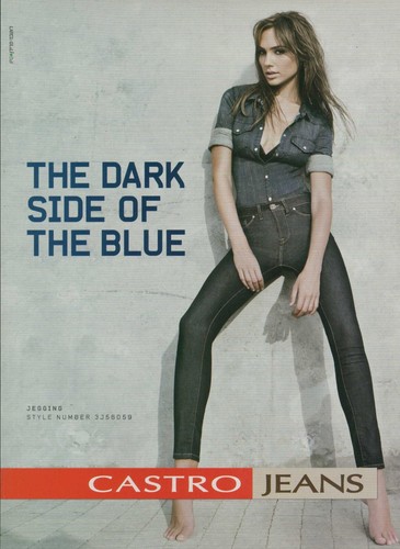 GAL GADOT Magazine Print Ad Advert Sexy body tight jeans Long legs ...