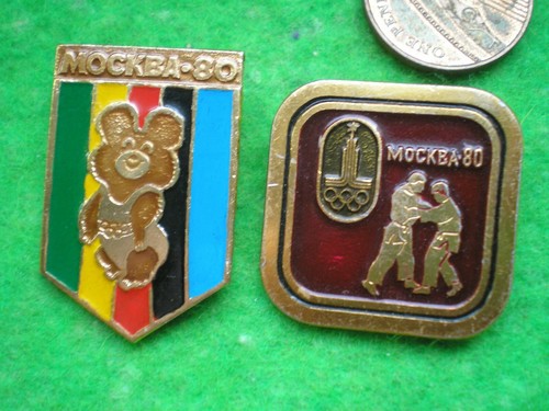 Moscow 1980 Summer Olympics Mascot Misha + Judo / Soviet Rare Badges | eBay