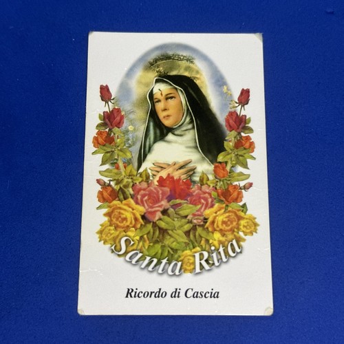 RICORDO DI CASCIA SANTA RITA Santino - immagine sacra | eBay