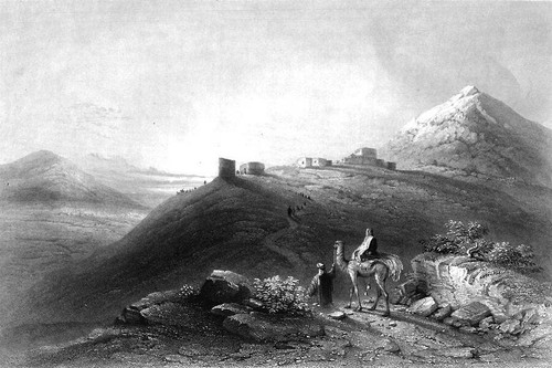 Israel LOWER GALILEE NEIN NAIN ARAB VILLAGE SON WIDOW ~ 1847 Art Print ...