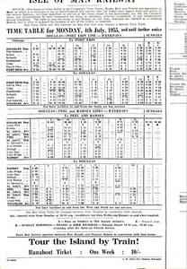 Isle of Man Public Timetables Collectables for sale | eBay