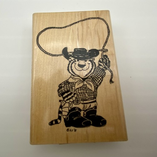 Cowboy Tiger A137-F by Suzy's Zoo~Rubber Stampede~Rodeo~Lasso~Western ...
