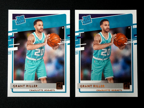 GRANT RILLER Rated Rookie Lot of 2 2021 Panini Donruss NBA RC 250 ...