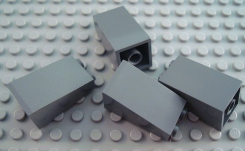 LEGO Lot of 4 Dark Bluish Gray 2x2x3 Slope Pieces | eBay