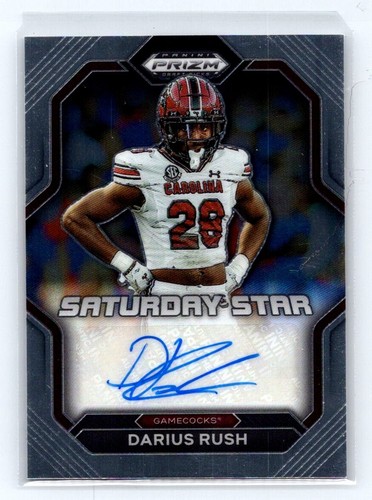 2023 Prizm Draft Picks Saturday Star Auto #SSS-DRU Darius Rush Steelers ...