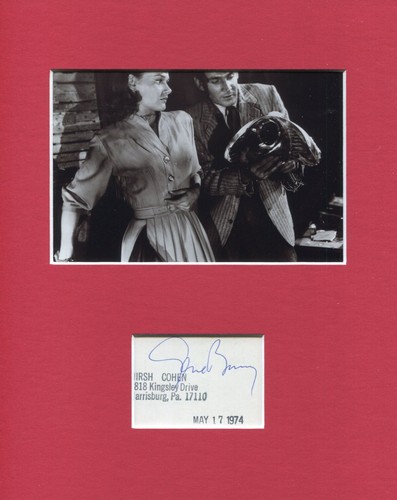 Gene Barry War Of The Worlds Signed Autograph Photo Display With Ann ...