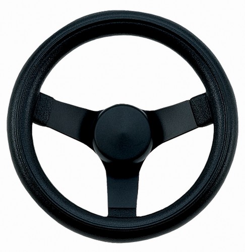 Empi Black 3 Spoke Steering Wheel 10-1/4 Inch Dia 2-1/2 Inch Dish - 79 ...