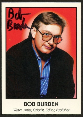Bob Burden #26 signed autograph auto 1992 Famous Comic Book Creators ...