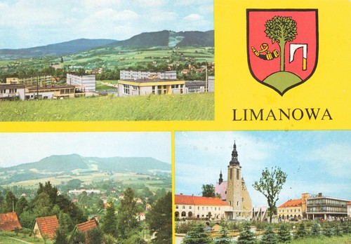 Postcard Poland Limanowa County Capital Lesser Poland Voivodeship Coat ...