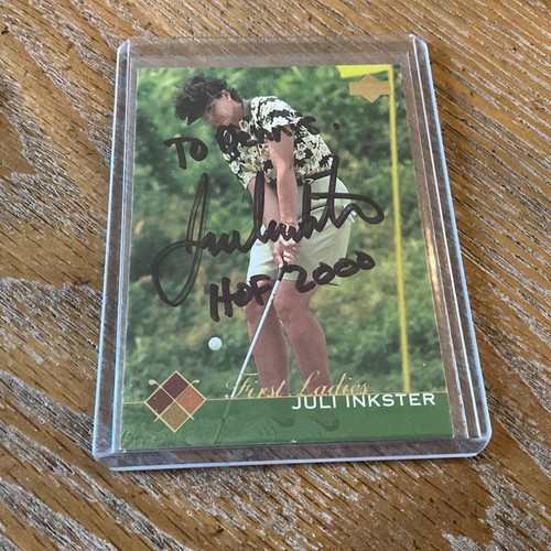 autographed 2003 Upper Deck JULIE INKSTER. #B-1 | eBay