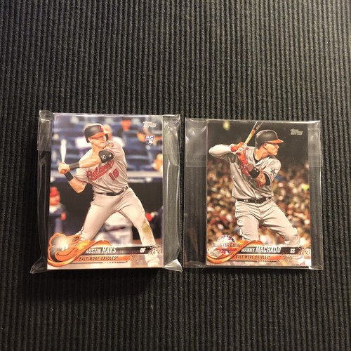 2018 TOPPS 1 2 UPDATE BALTIMORE ORIOLES TEAM SET 28 CARDS AUSTIN HAYS ...