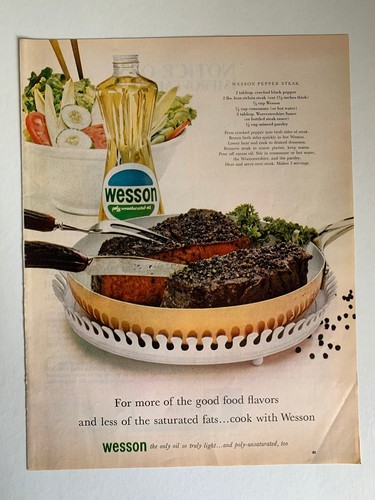Vintage 1963 Wesson Cooking Oil Ad | eBay