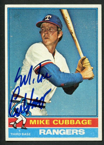 Mike Cubbage #615 signed autograph auto 1976 Topps Baseball Trading ...
