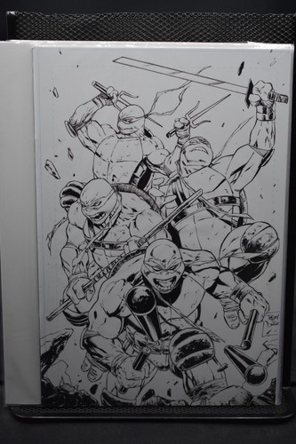 Teenage Mutant Ninja Turtles #1 Torpedo Tony Daniel B&W Virgin Variant ...