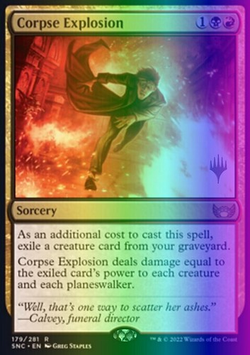 MTG Corpse Explosion (179p/160) Streets of New Capenna Promos LP FOIL ...