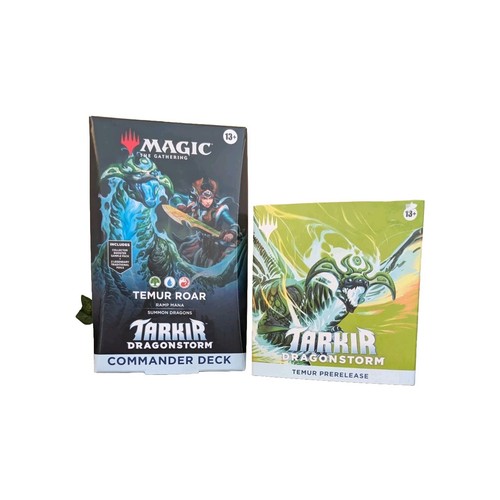 MtG Tarkir: Dragonstorm Commander Deck & Pre Release Temur Roar TEMUR ...