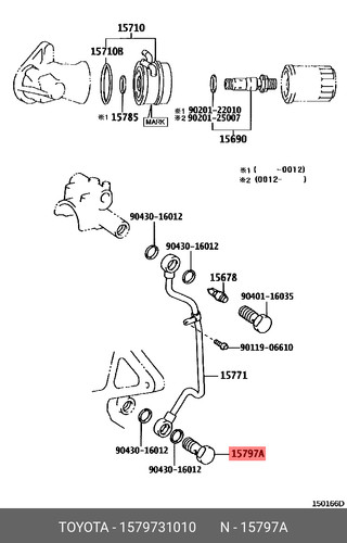 Genuine OE banjo bolt, 1579731010 for TOYOTA 15797-31010 | eBay