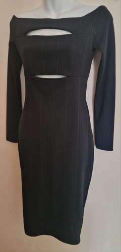 Long Black Clingy Dress Size 12 | eBay