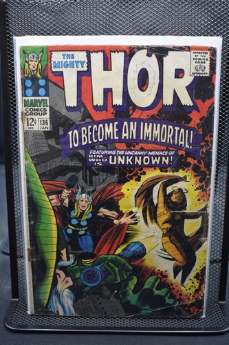 The Mighty Thor #136 Marvel Comics 1967 2nd Appearance Lady Sif Loki ...