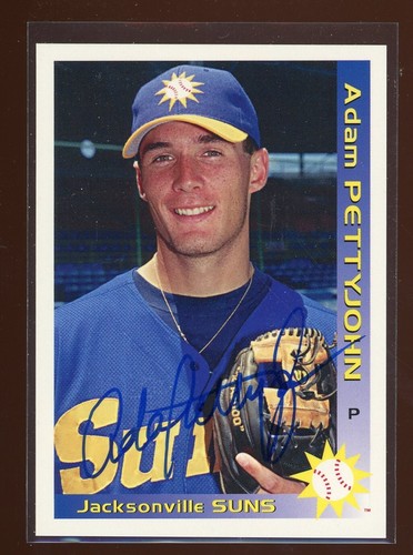 2000 Jacksonville Suns ADAM PETTYJOHN Signed Card autograph AUTO REDS ...