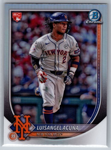 2025 Bowman Luisangel Acuna Chrome Red Rookie Logo #83 New York Mets | eBay