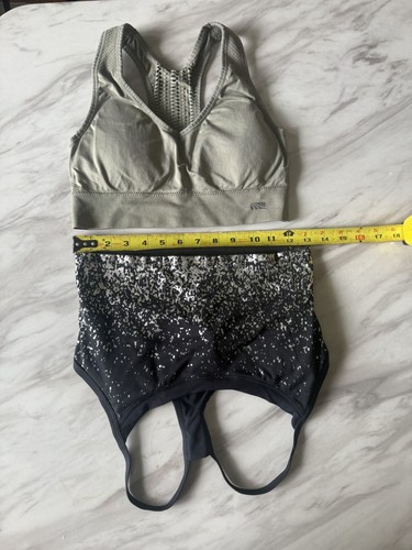 Set of 2 Fabletics Sports Bra Black, Green. Women’s Size Medium with ...