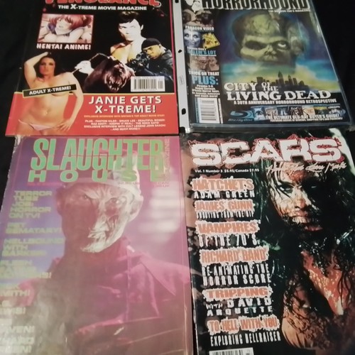 HORROR MAGAZINE LOT OF 4 SCARS SLAUGHTER HOUSE HORRORHOUND VENGEANCE | eBay