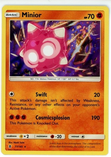 Pokemon TCG Minior 77/145 Sm-Guardians Rising Holo Rare | eBay