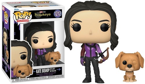 Hawkeye Kate Bishop with Lucky the Pizza Dog Pop! Vinyl Figure and ...
