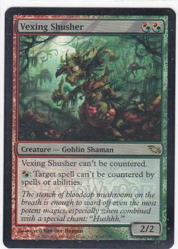 Magic the Gathering - 1 x FOIL RARE Vexing Shusher (SHM Launch Party ...