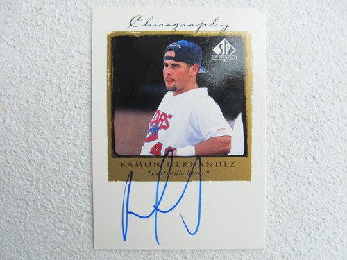 A's Ramon Hernandez Signed Autographed 1998 Upper Deck SP Huntsville ...