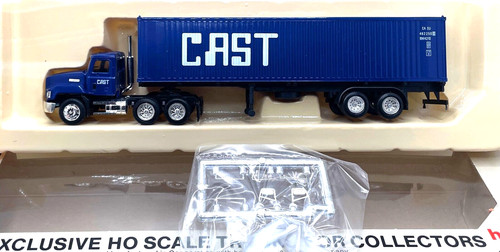 HO CON-COR 0004-001052 MACK TRACTOR + 40' RIBBED SEA CONTAINER CAST | eBay