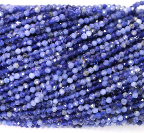 Tacool Natural Faceted Round 2mm Genuine Gemstone Jewelry DIY Small ...