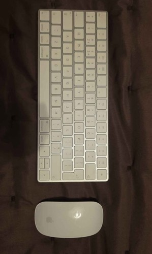 Apple Magic Keyboard and Mouse Set White Wireless Bluetooth | eBay UK