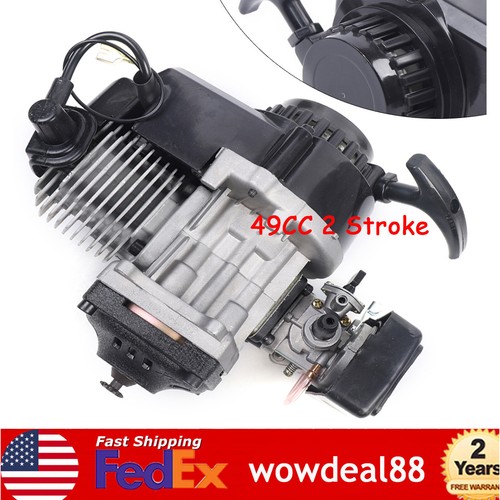 2Stroke 49cc Racing Engine Motor For Bike Mini Pocket Rocket Quad Dirt ...