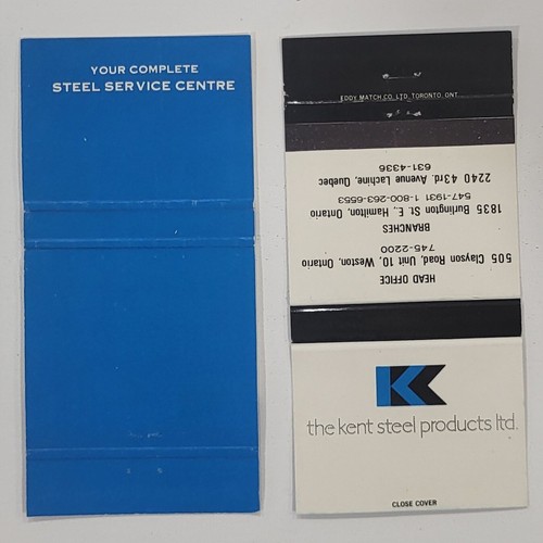 Matchcover Canada Ontario Weston Hamilton Kent Steel Products | eBay