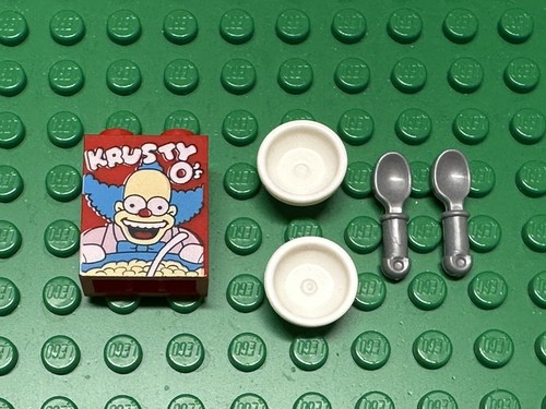 Lego 1x2x2 Brick W/Inside Stud Holder With KRUSTY 0’s Cereal Box ...
