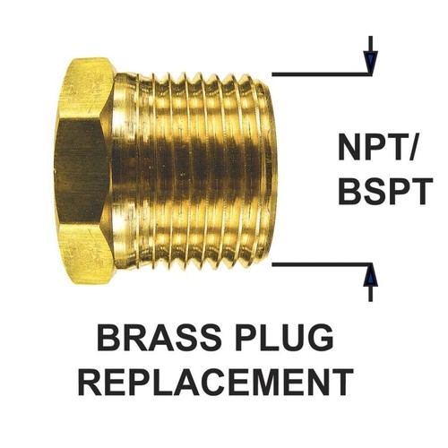 Martyr Anodes CMEP0 Brass Engine Cooling System Plug 1/4 NPT Canada ...
