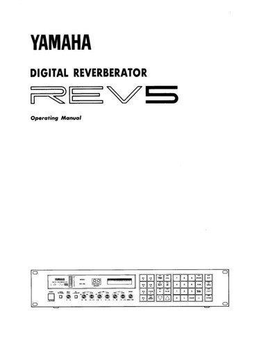 Yamaha REV-5 Reverberator Owners Manual | eBay