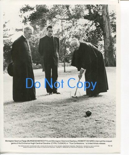 Burgess Meredith Robert De Niro Cyril Cusack True Confessions Press ...