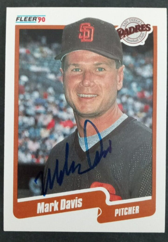 1990 Fleer SIGNED: Mark Davis, PADRES #155 | eBay
