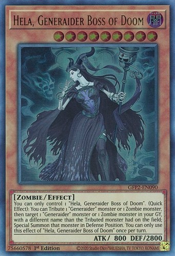 Yugioh Hela, Generaider Boss Of Doom Ultra Rare GFP2 | eBay