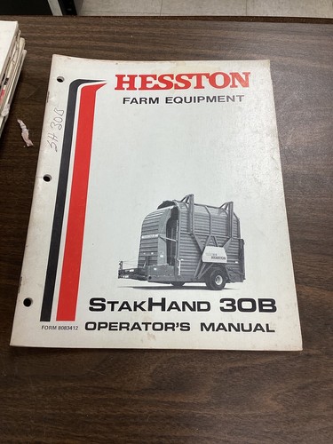Hesston Farm Equipment Stakhand 30B Operators Manual | eBay